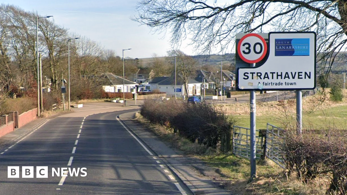 Van driver charged over death of Strathaven pedestrian - BBC News