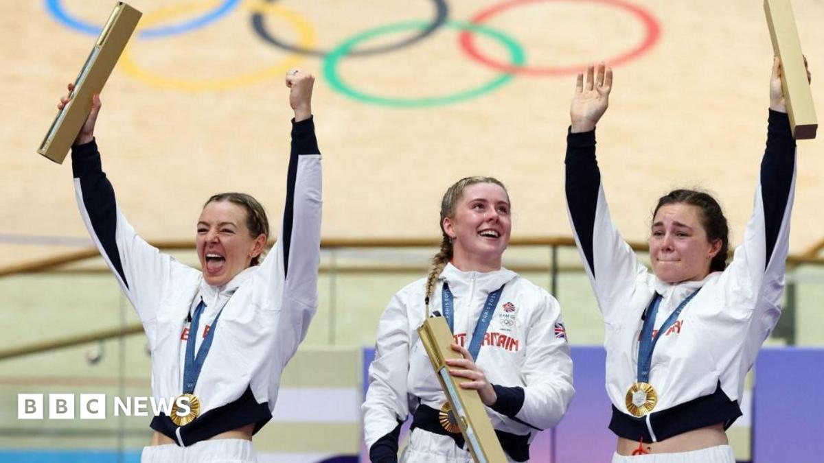 Leeds: Gold medal-winning cyclist Katy Marchant returns home - BBC News