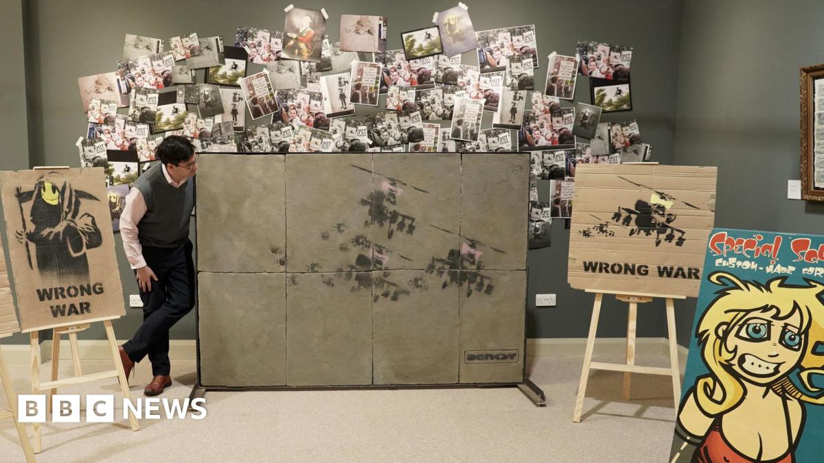 Rare Banksy collection to go under the hammer in Newcastle - BBC News