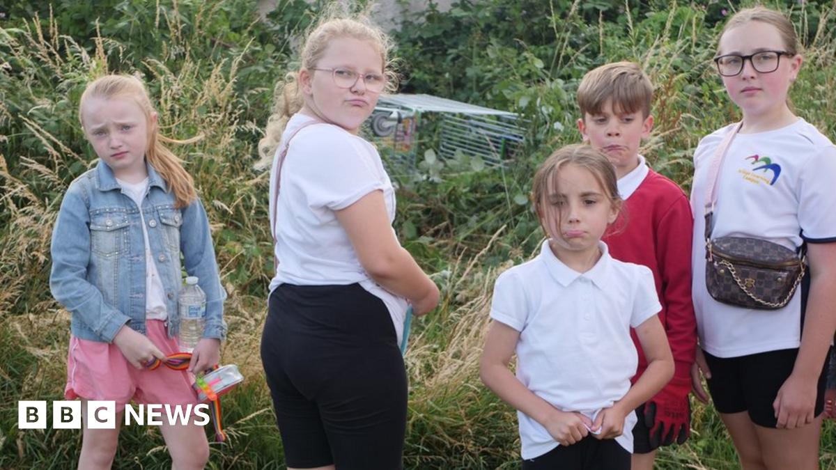Bristol: Hartcliffe children call to reduce trolley dumping - BBC News
