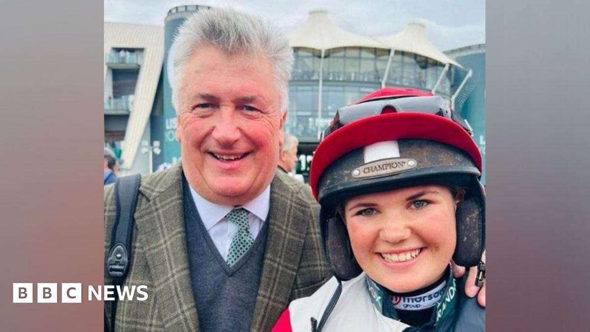 Paul Nicholls 'proud' of race-winning daughter Olive - BBC News