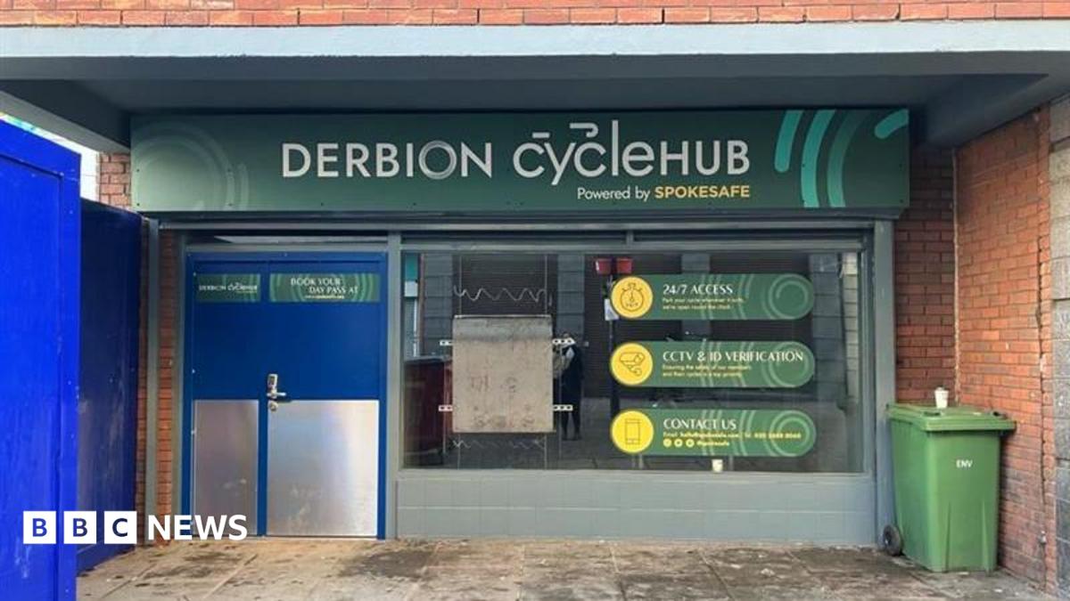Cycle hub next to Derbion shopping centre relocates - BBC News