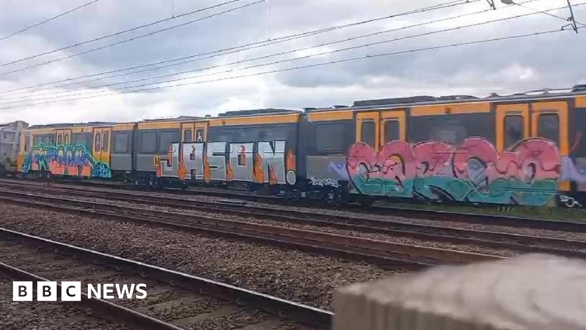 New Metro trains targeted by vandals again - BBC News