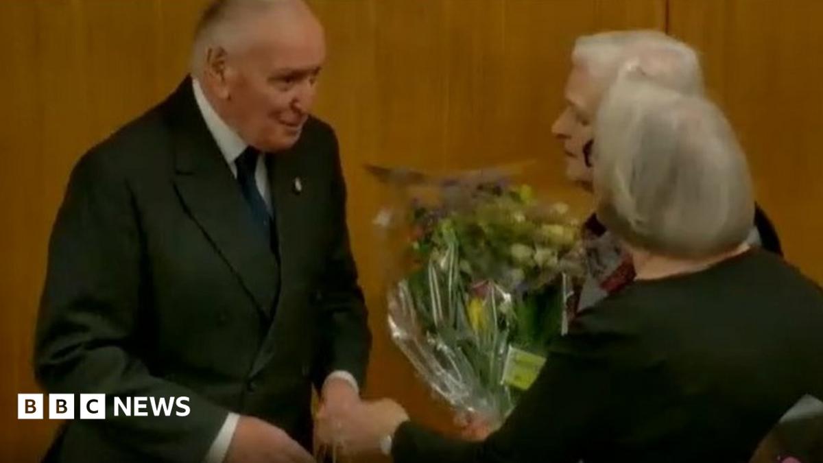 Lord Barry Jones given Freedom of Flintshire honour - BBC News