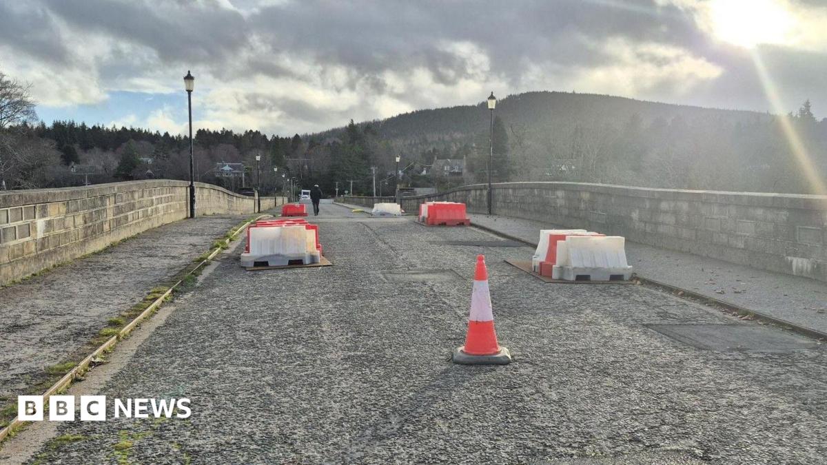 Repairs to Aberdeenshire bridge closed for two years put on hold - BBC News
