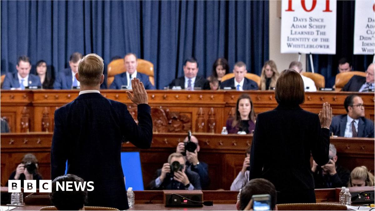 Impeachment inquiry: Trump pushed Ukraine meddling 'fiction' - BBC News