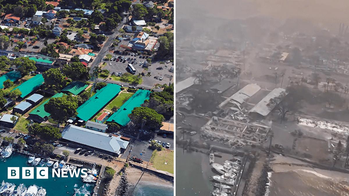 Hawaii fire: Maps and before and after images reveal Maui devastation ...