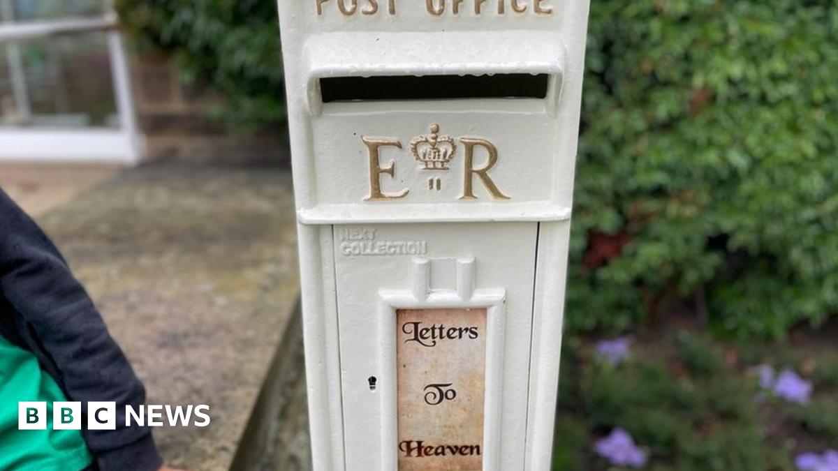 Letters to heaven: White postboxes installed in Sheffield - BBC News