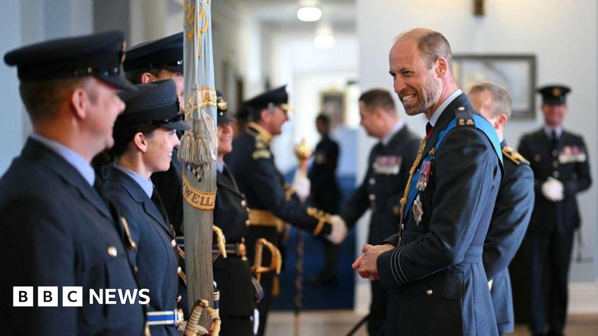 Prince of Wales celebrates with graduates at RAF Cranwell - BBC News