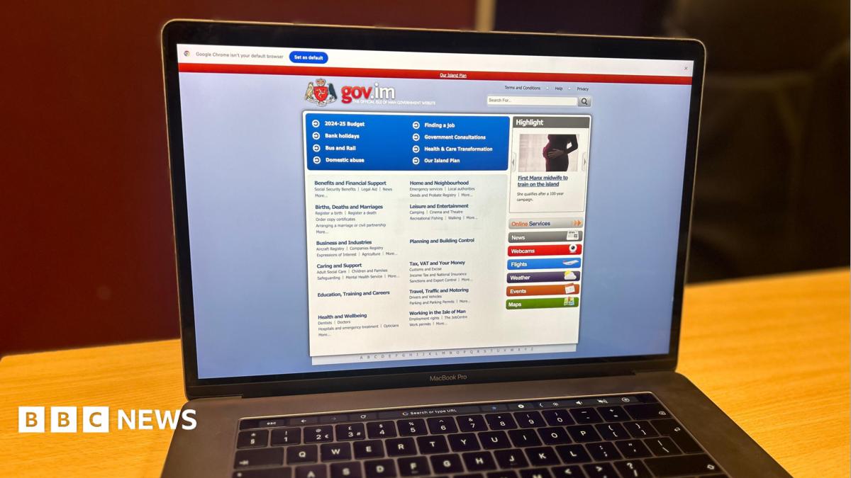 Manx government website 'not fit for purpose', minister says - BBC News
