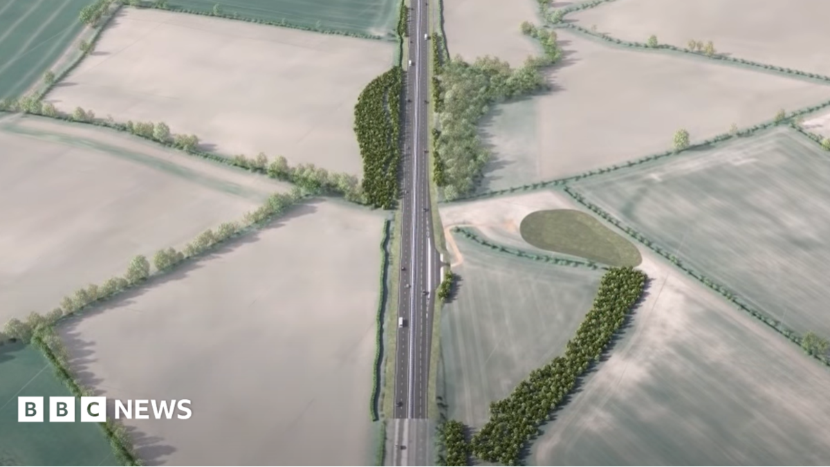 Earlier plan to dual A1 was dropped, leaked report says - BBC News