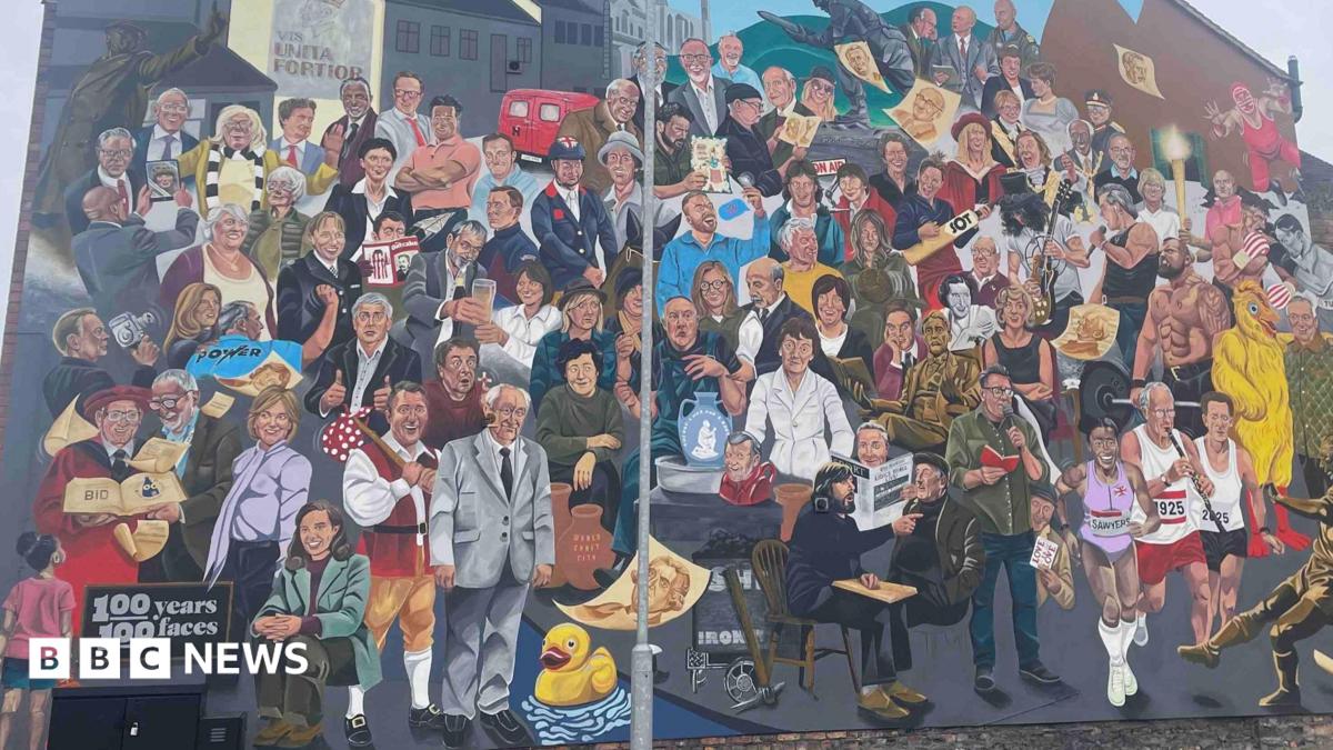 Famous Stoke-on-Trent faces among 100 people featured on city mural ...