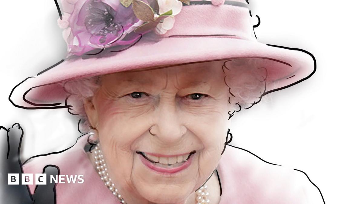 South Shields artist illustrates evolution of Queen Elizabeth II - BBC News