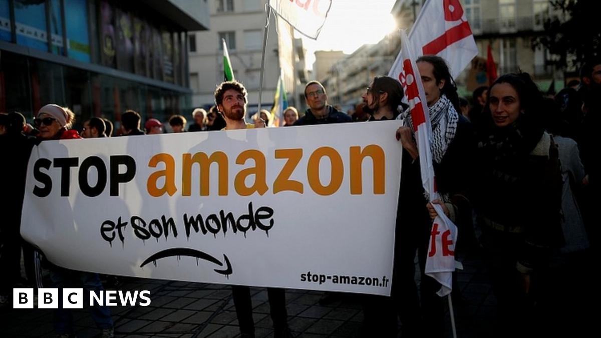 Black Friday backlash: Protests against Amazon erupt across France ...