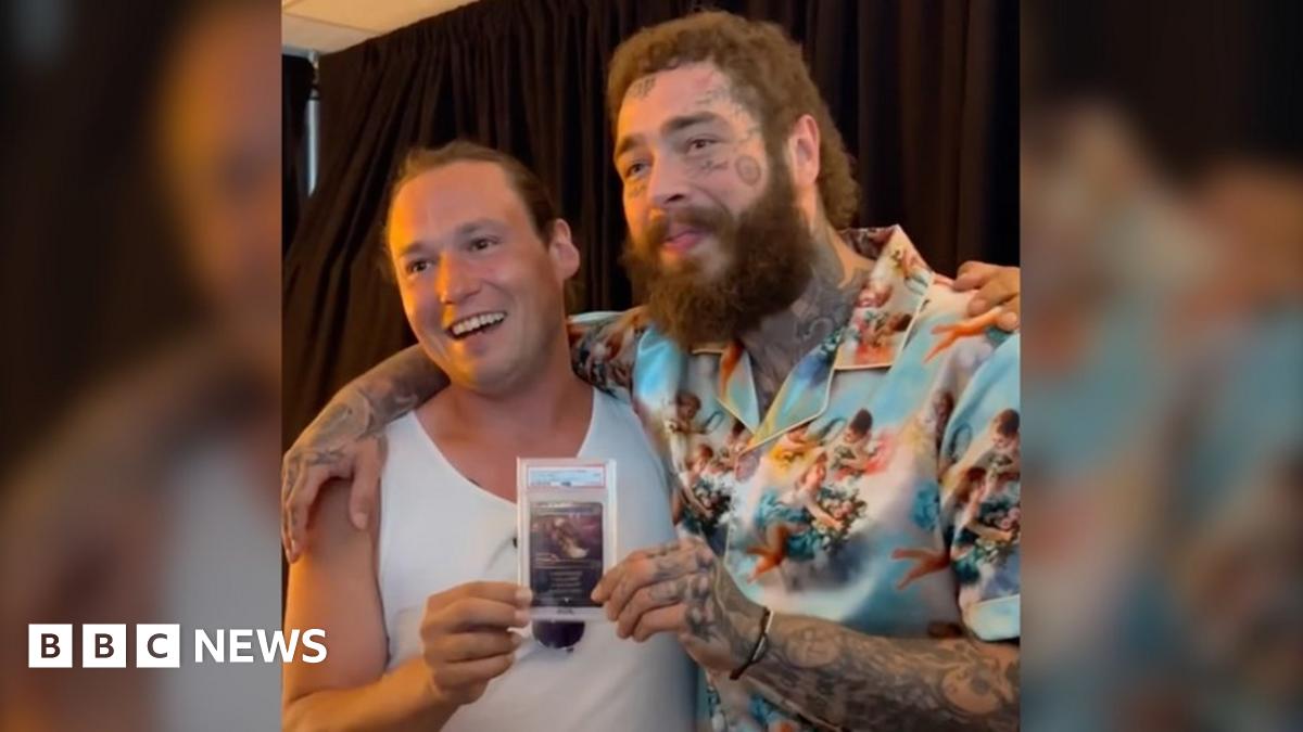 Post Malone pays fan $2m for Magic: The Gathering 'One Ring' card - BBC ...