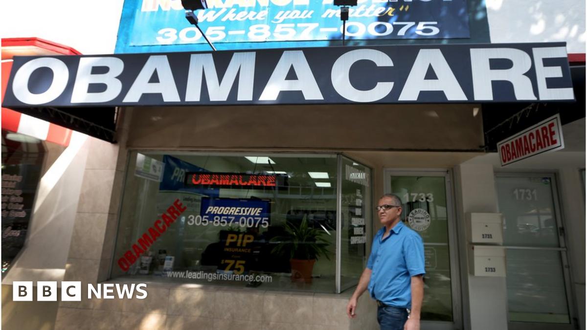 Obamacare repeal: Trump pledges 'health insurance for all' - BBC News