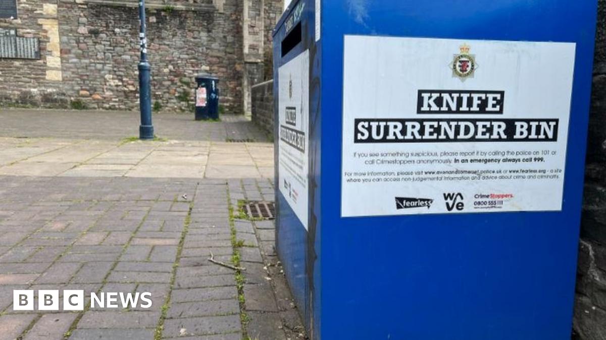 Bristol knife surrender bins take 175 knives off city's streets - BBC News