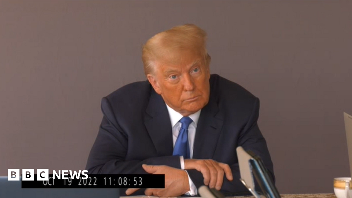 Donald Trump deposition: New York court releases video in civil rape ...