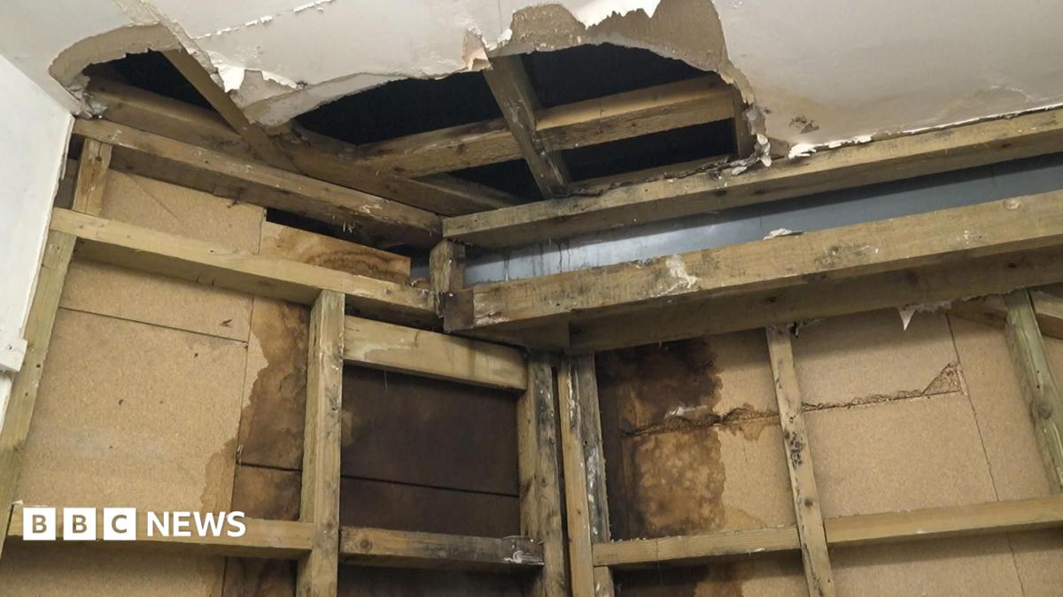 Photos show crumbling walls and mould in Barra's Castlebay School - BBC ...