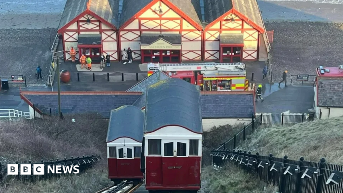 Fire-damaged Saltburn tramway to reopen on Friday - BBC News