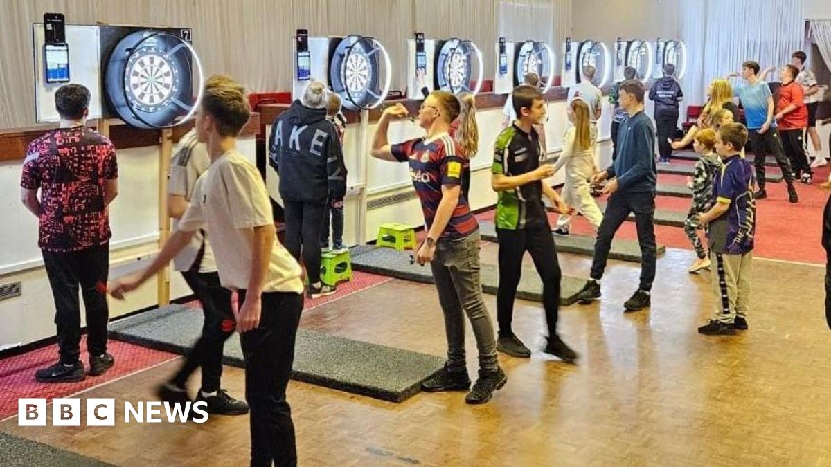 Blyth darts academy feels Luke Littler effect - BBC News