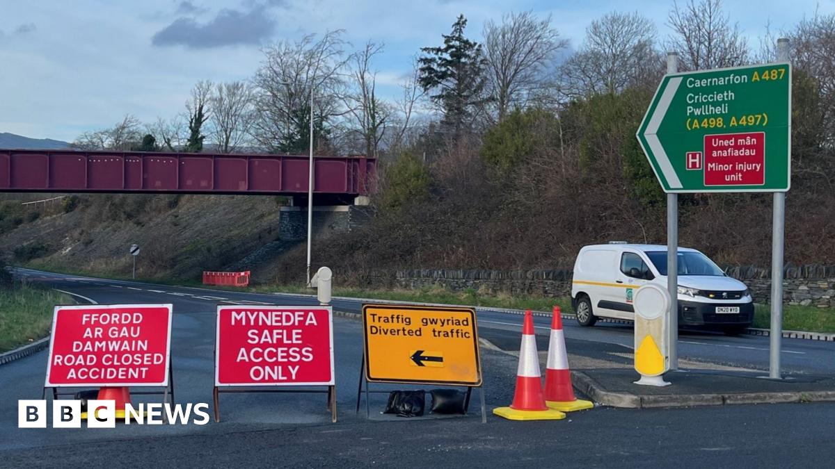 Porthmadog: Two men die in A487 bypass crash between truck and car ...