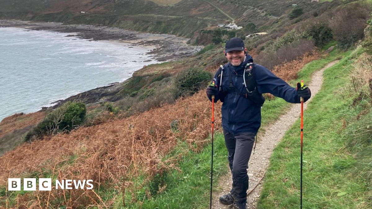 Poole: Dad nears end of 'emotional challenge' for late son - BBC News