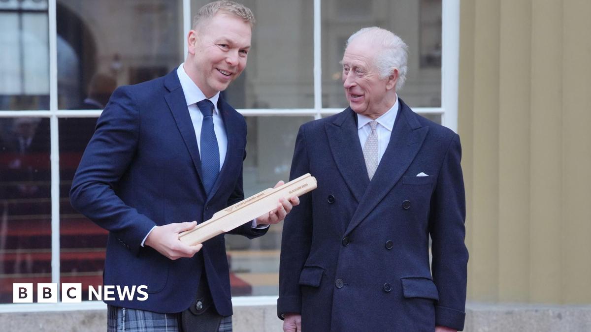 King launches Glasgow 2026 Commonwealth baton relay - BBC News