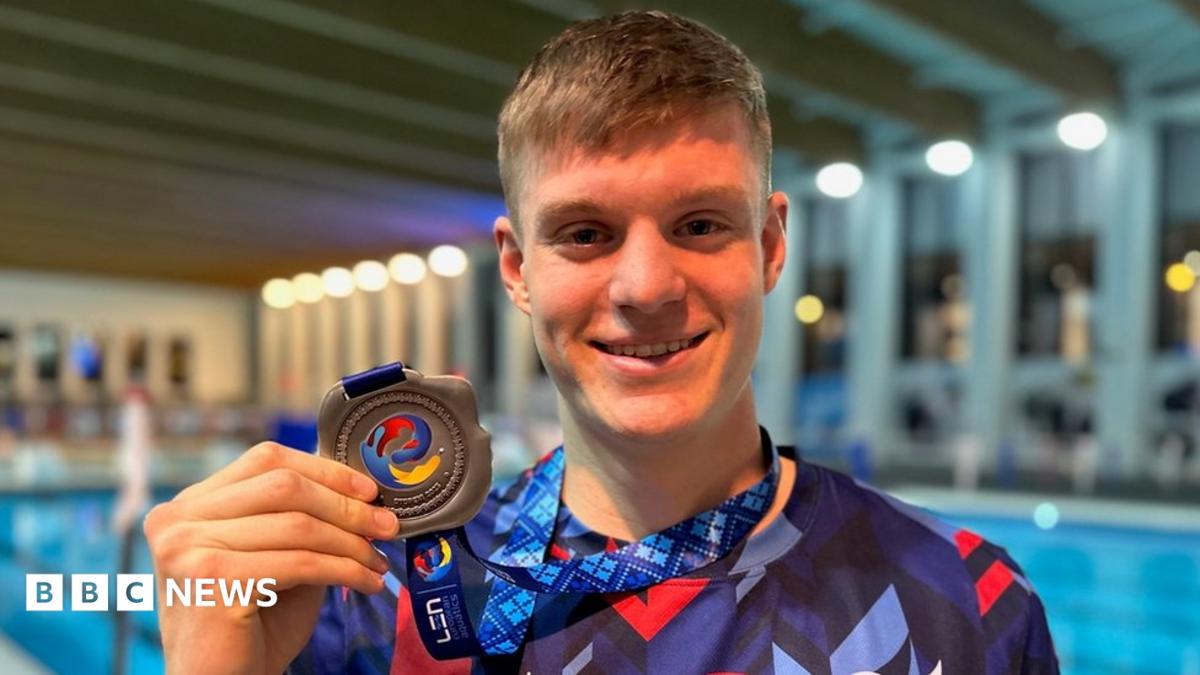 Champion swimmer takes enjoyment from Ludlow sporting roots - BBC News