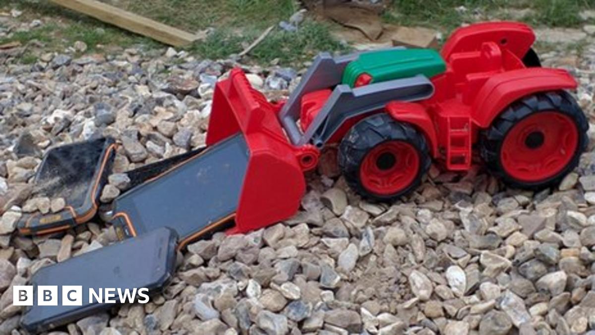 Would you put your phone in a cement mixer? - BBC News