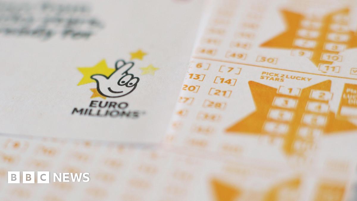 Euromillions lottery winner celebrates £1m prize - BBC News