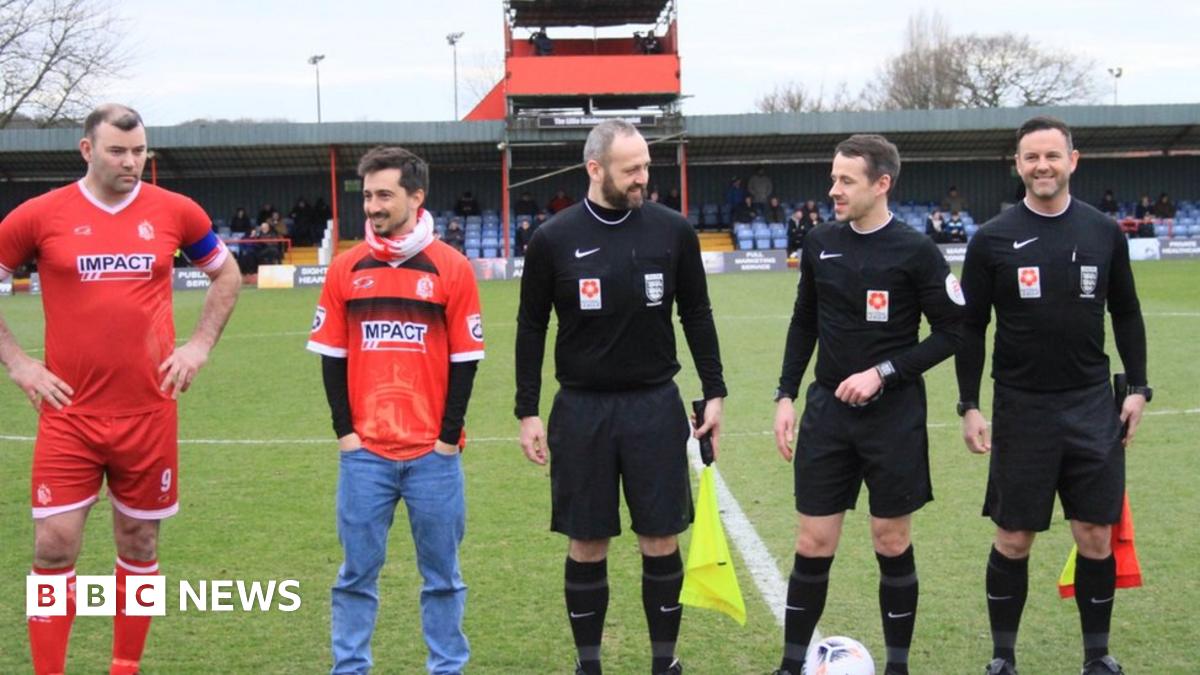 Football Manager: Spanish fan visits Alfreton Town for stag party - BBC ...