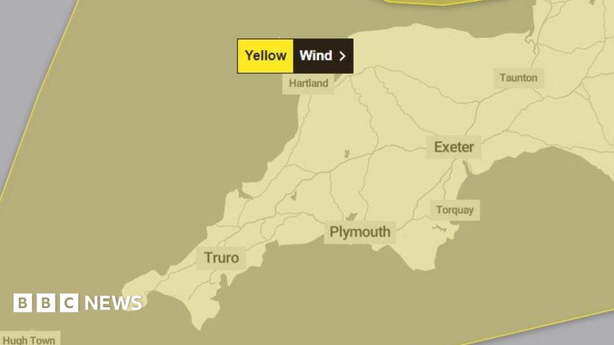Strong wind warning for Devon and Cornwall - BBC News