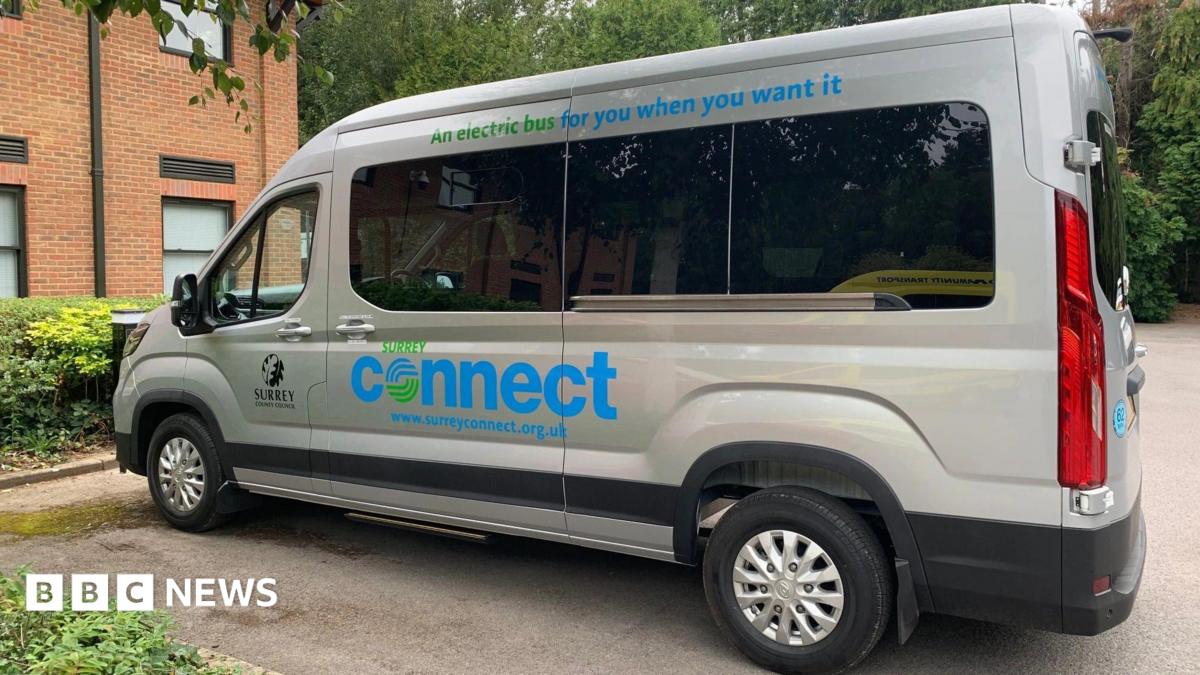 Surrey County Council expands on-demand bus service - BBC News