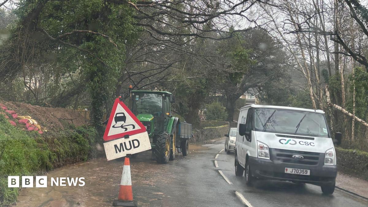 Heavy and persistent rain causes flooding in Jersey and Guernsey - BBC News