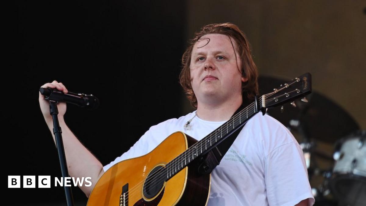 Lewis Capaldi: Crowd offers support as he struggles to finish ...