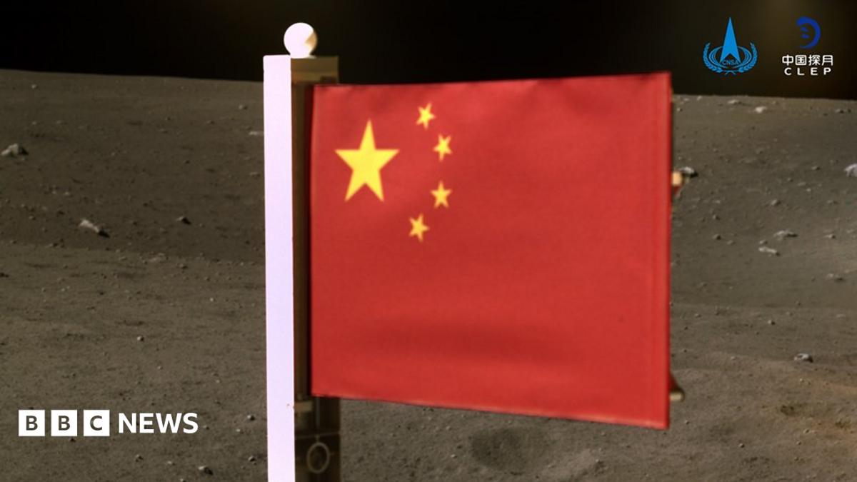 China becomes second nation to plant flag on the Moon - BBC News