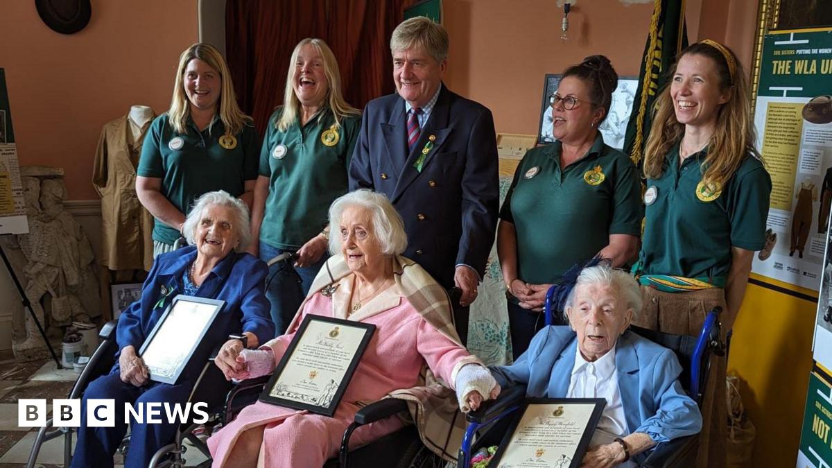Suffolk war heroes help raise £3k for Land Girls statue - BBC News