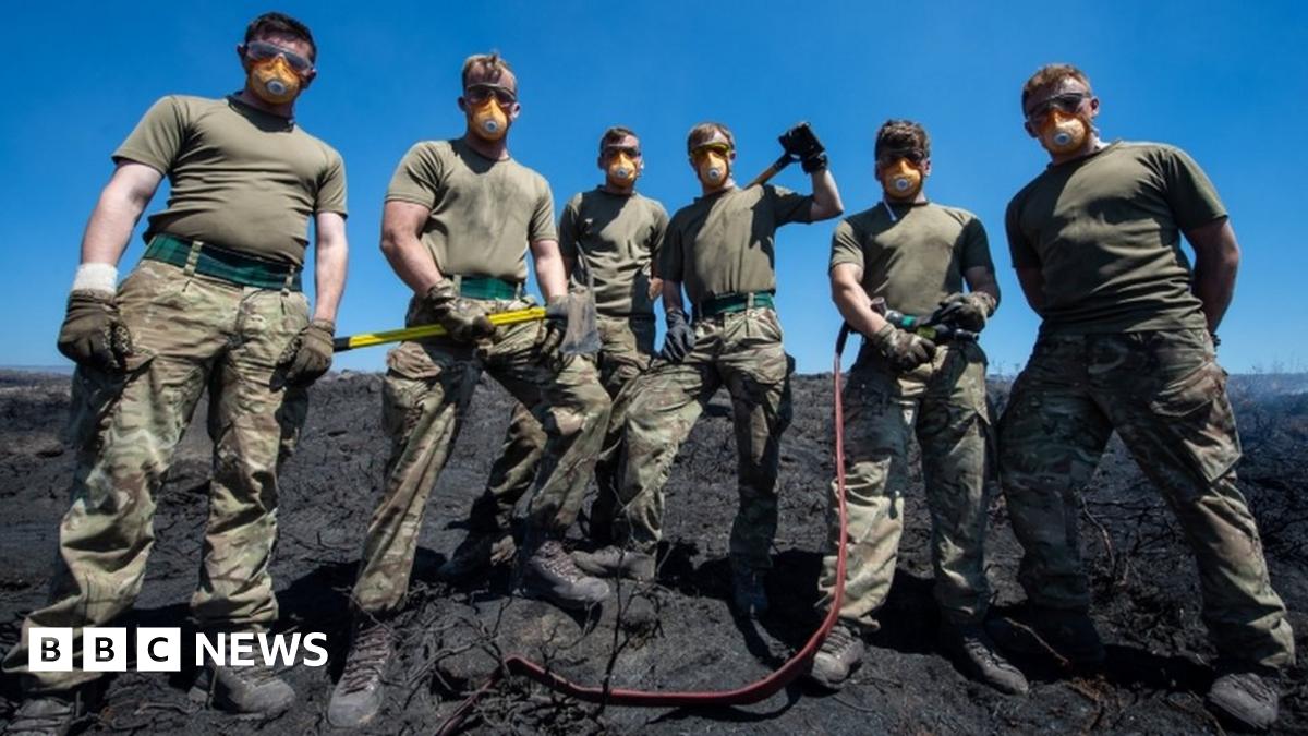 Saddleworth Moor fire is out after more than three weeks - BBC News