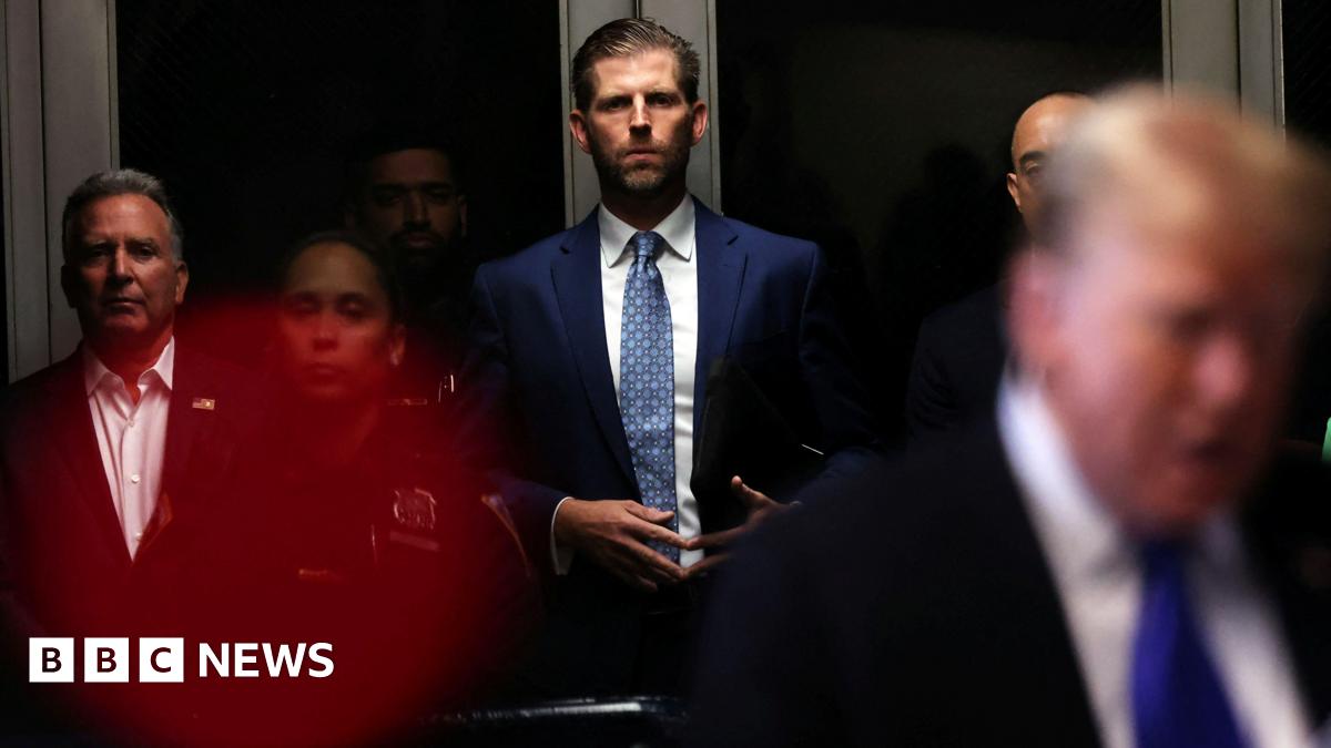 Trump trial: Trump family scarce as guilty verdict was read - BBC News