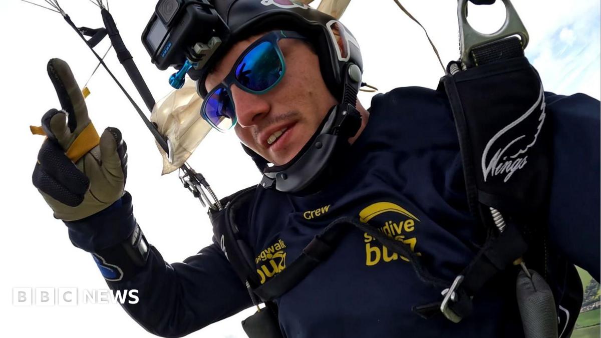 Instructor killed in Devon tandem skydive had 'heart of gold' - BBC News