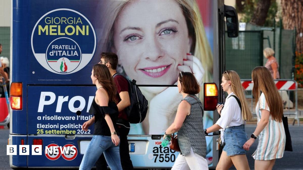 Italy votes as far-right Meloni looks for victory - BBC News