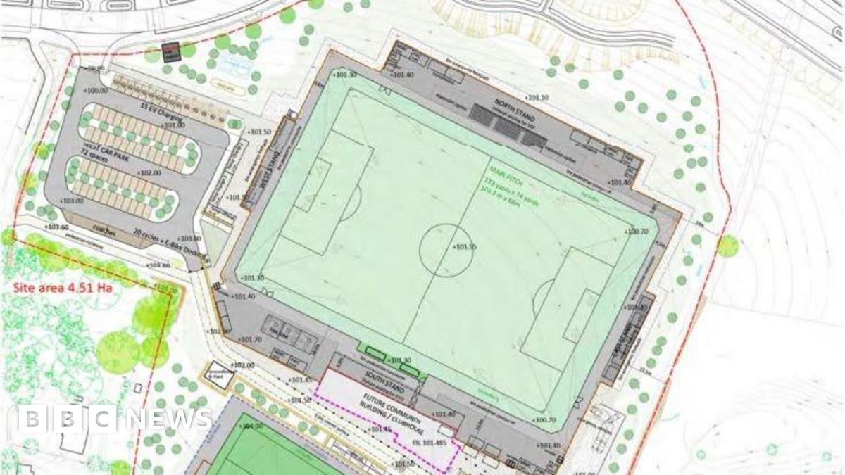 New plan for Cornwall stadium submitted to council - BBC News
