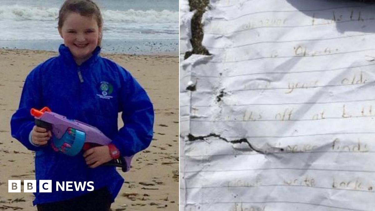 Social media finds Wallog bottle message sender 'in minutes' - BBC News