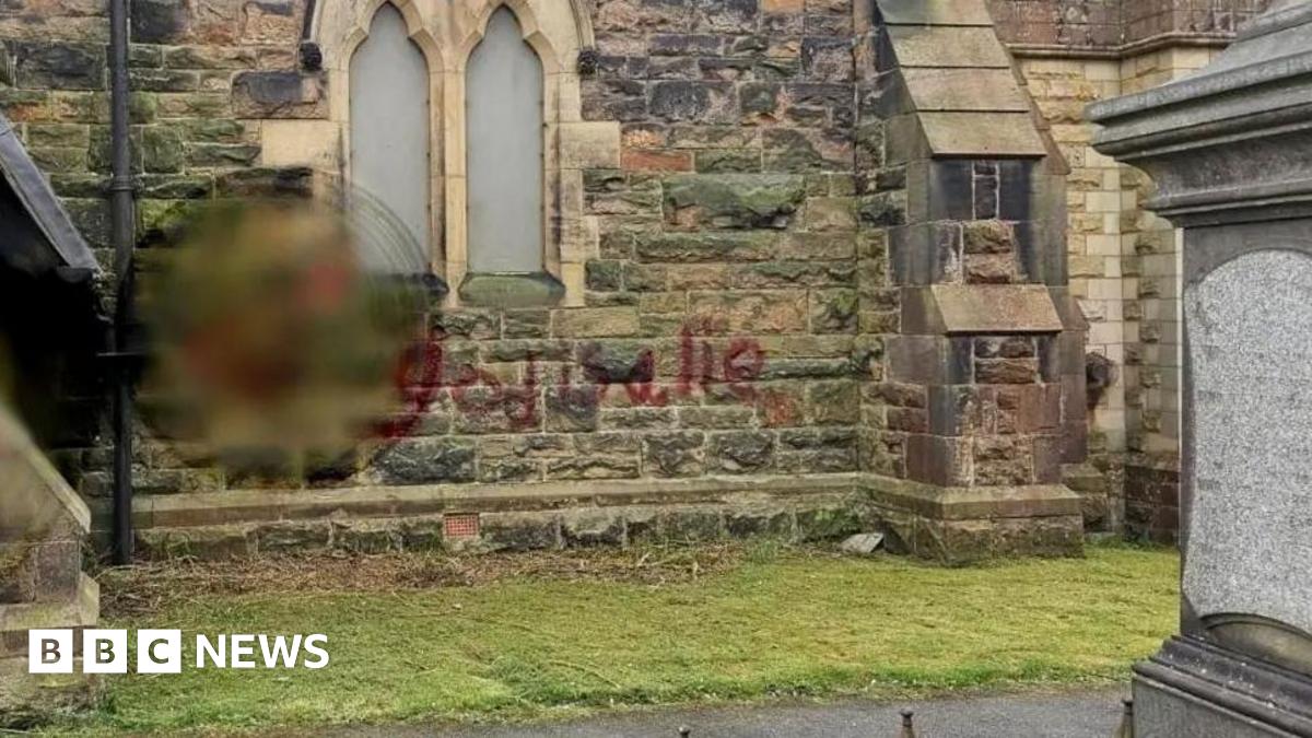 Leyland man daubed obscene graffiti on church walls and headstones ...
