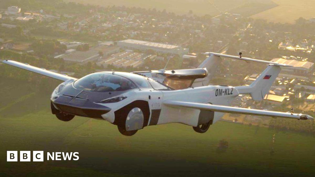 Flying car completes test flight between airports - BBC News
