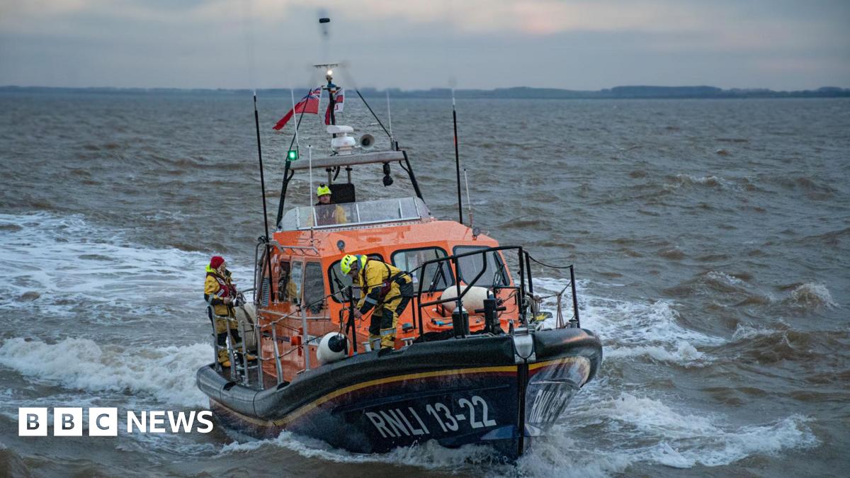 Lifeboats and coastguard attend after man falls overboard - BBC News