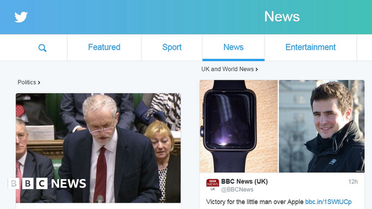 Twitter launches 'engaging' new homepage - BBC News