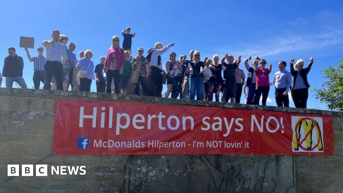 Hilperton villagers object to new McDonald's drive-through - BBC News