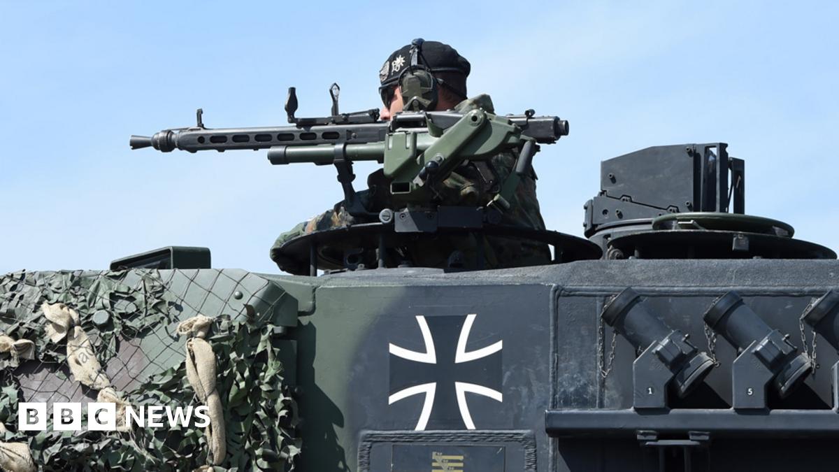 Germany spends more on defence but misses Nato target - BBC News